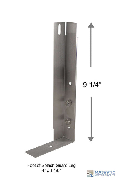 Fountain Splash Guard Leg Mid-height - Stainless Steel