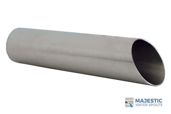 Keegan 4" Round Cannon Water Scupper Spout - Stainless Steel